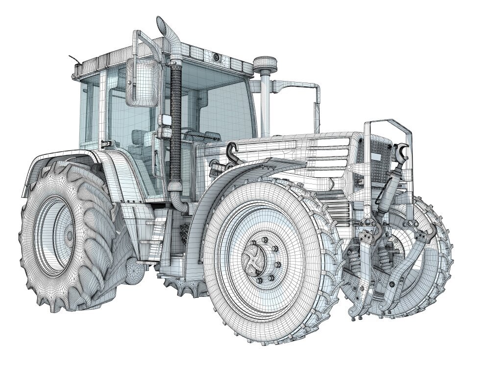Tractor Fendt 3D model - Download Tractor on 3DModels.org