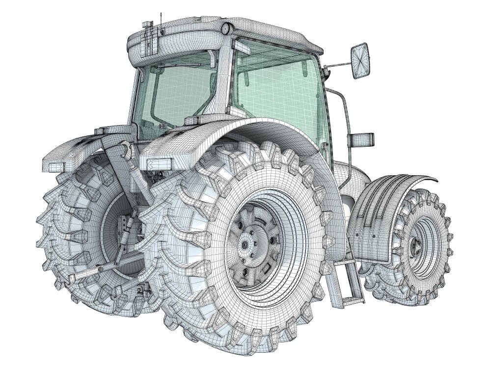 Tractor Stara St Max 105 3D model - Download Tractor on 3DModels.org