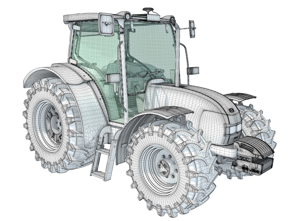 Tractor Stara St Max 105 3D model - Download Tractor on 3DModels.org