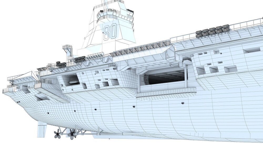 Uss Cvn 80 Aircraft Carrier 3D model - Download Warship on 3DModels.org