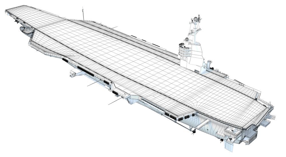 Uss Cvn 80 Aircraft Carrier 3D model - Download Warship on 3DModels.org