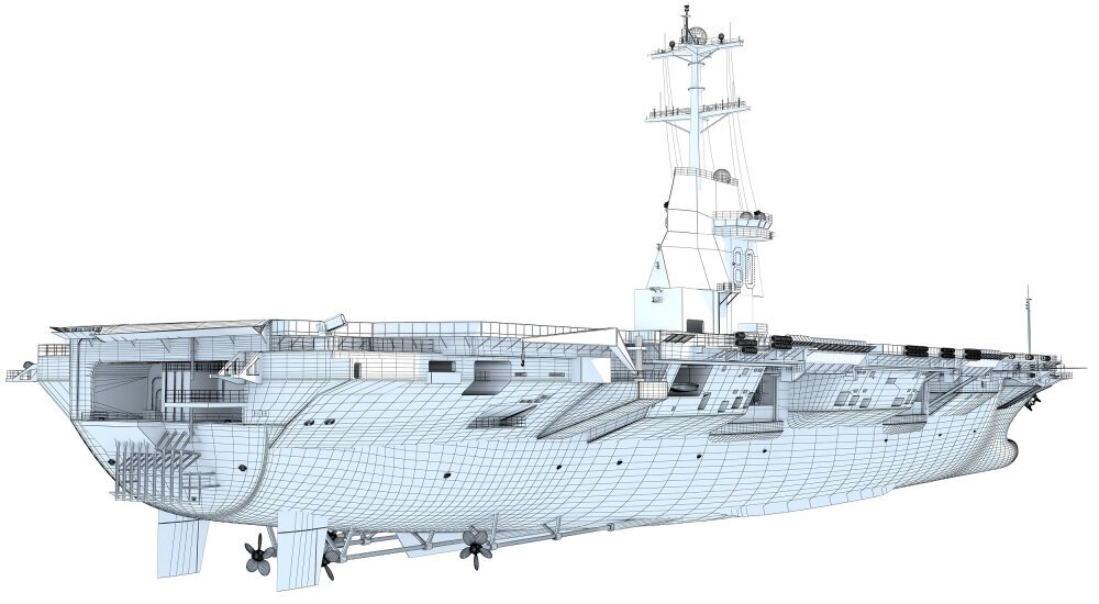 Uss Cvn 80 Aircraft Carrier 3D model - Download Warship on 3DModels.org