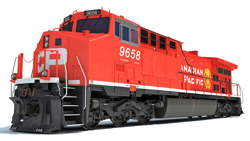 Canadian Pacific Cp Locomotive Train 3D model - Download Locomotive on ...