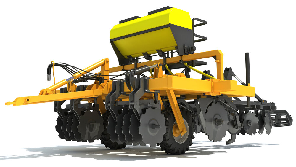 Farm Subsoiler 3D model - Download Trailer on 3DModels.org