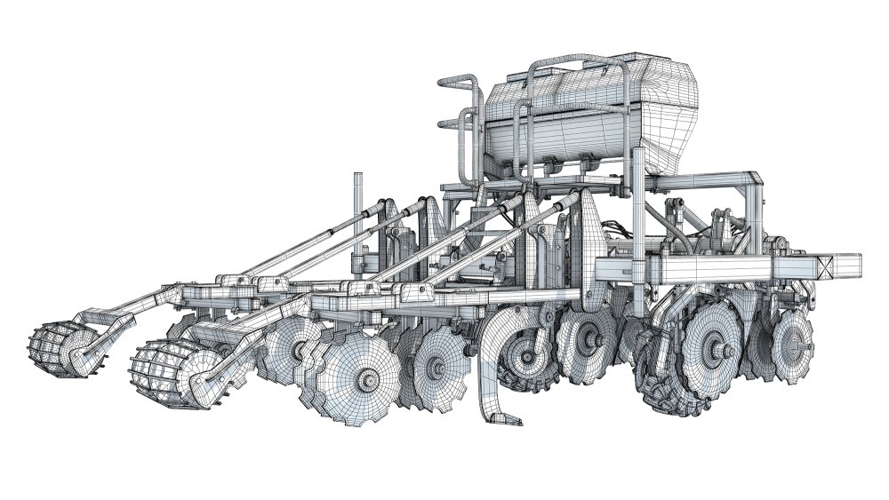 Farm Subsoiler 3D model - Download Trailer on 3DModels.org