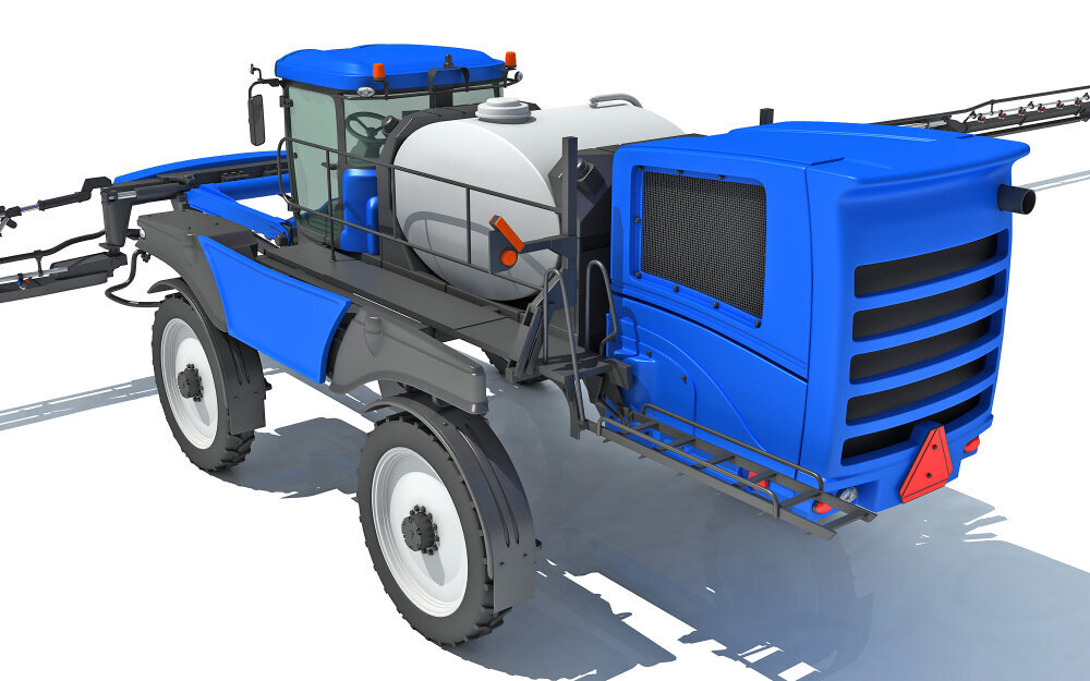Front Boom Sprayer 3D model - Download Tractor on 3DModels.org