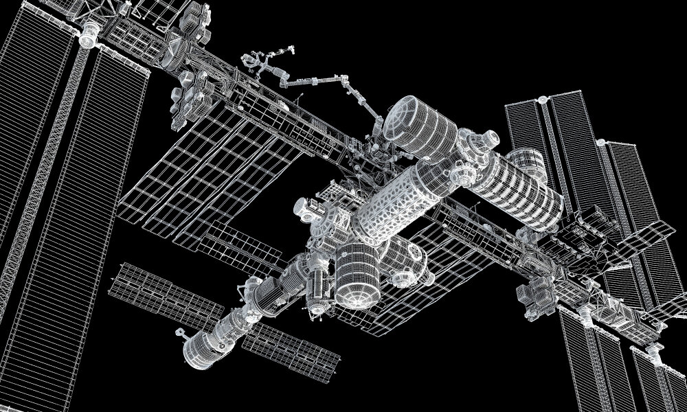 ISS International Space Station 3D model - Download Space Stations on ...