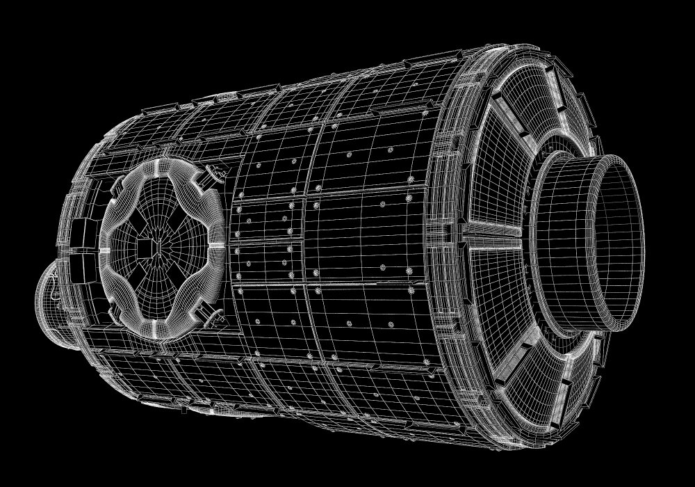 Tranquility Node 3 ISS Module 3D model - Download Space Stations on ...