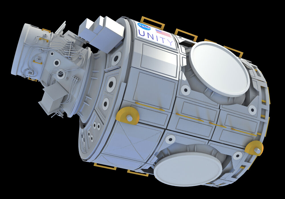 Unity Node 1 International Space Station 3D model - Download Space ...