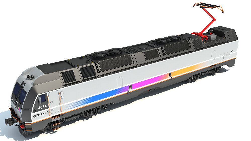 Nj Transit Locomotive Train 3D model - Download Locomotive on 3DModels.org