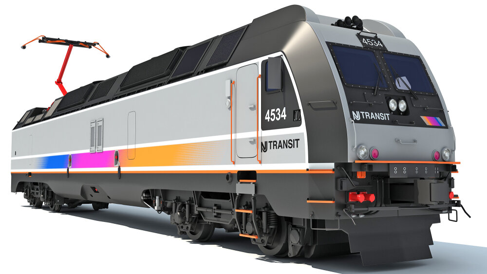 Nj Transit Locomotive Train 3D model - Download Locomotive on 3DModels.org
