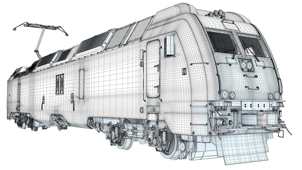 Nj Transit Locomotive Train 3D model - Download Locomotive on 3DModels.org