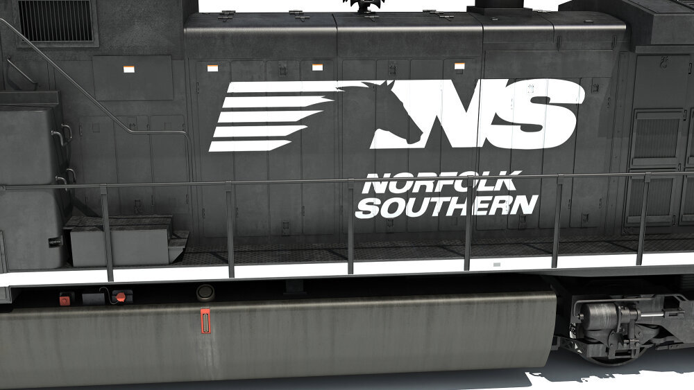 Norfolk Southern Diesel-electric Locomotive 3D model - Download ...