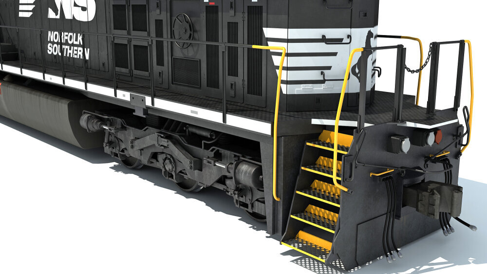 Norfolk Southern Diesel-electric Locomotive 3D model - Download ...