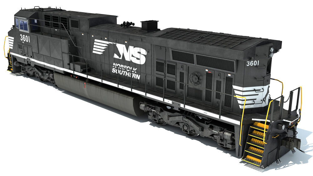 Norfolk Southern Diesel-electric Locomotive 3D model - Download ...