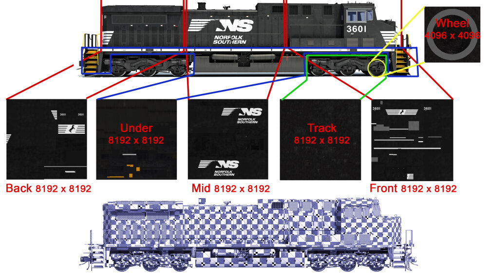 Norfolk Southern Diesel-electric Locomotive 3D model - Download ...