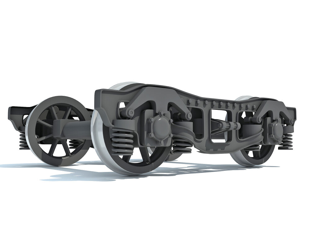 Wheels For Train 3D model - Download Rail wagons on 3DModels.org