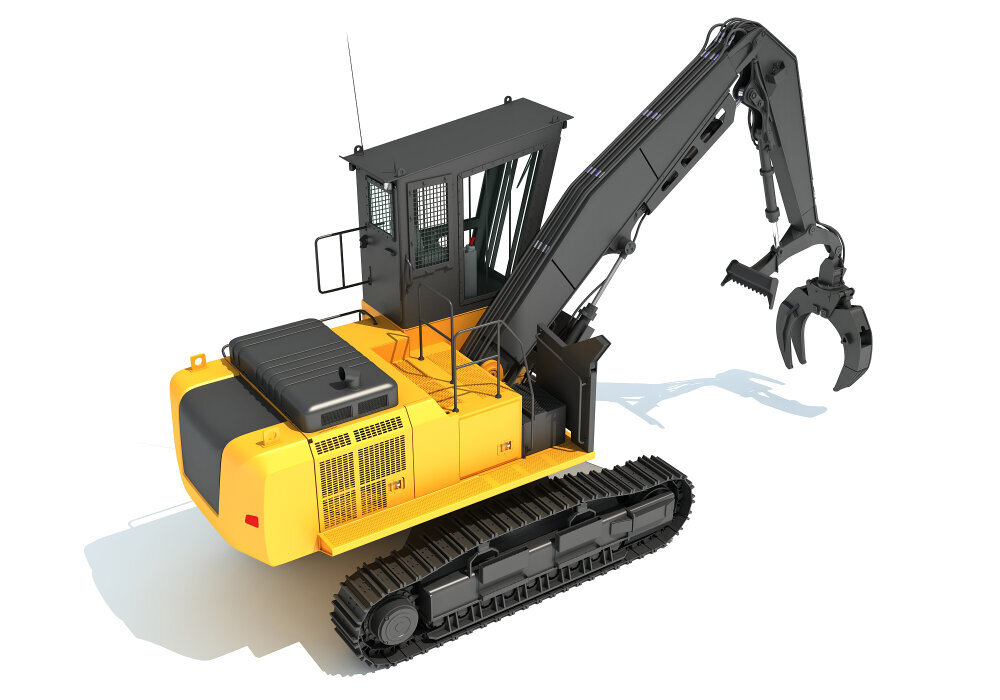 Forest Machine 3D model - Download Tractor on 3DModels.org