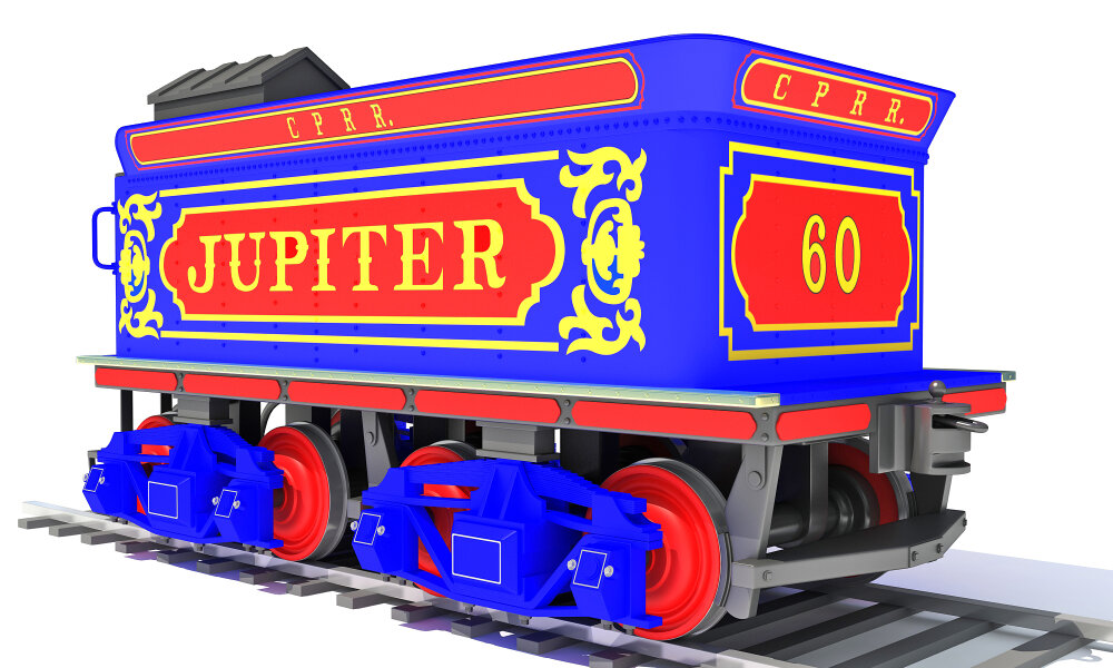 Tender del Tren Jupiter Modelo 3D - Descargar Vagones de tren activado ...