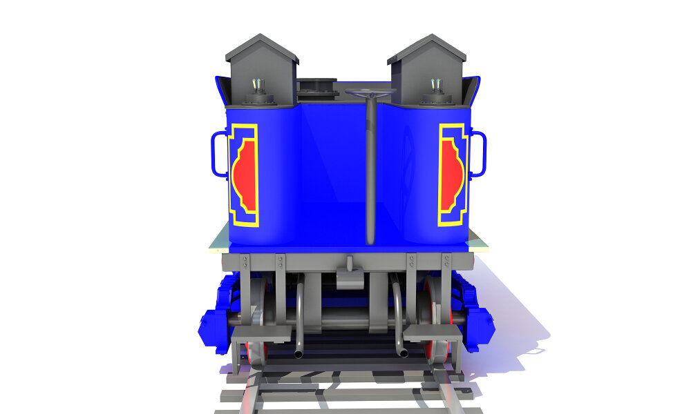 Train Tender Jupiter 3D model - Download Rail wagons on 3DModels.org