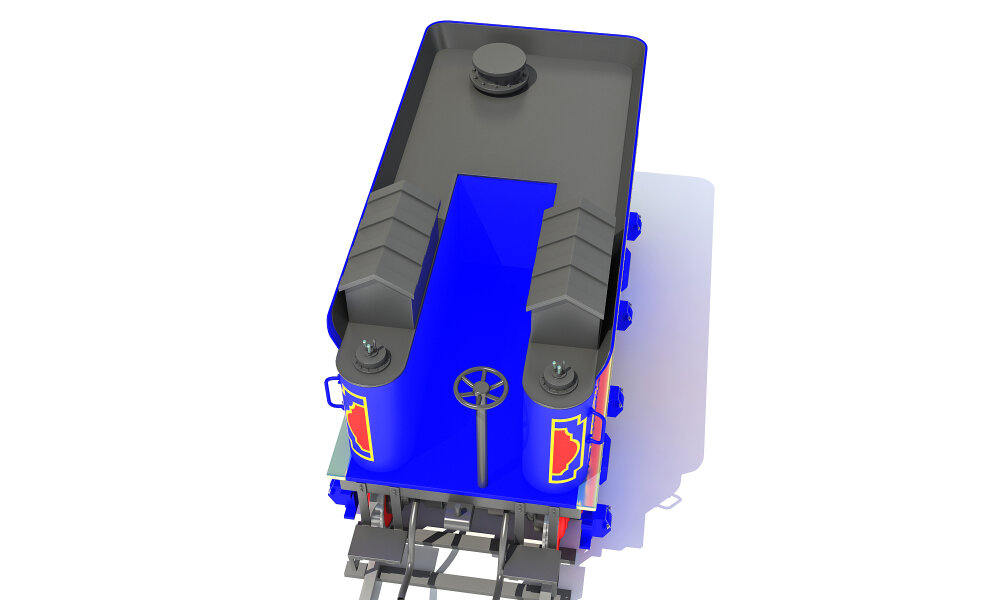 Train Tender Jupiter 3D model - Download Rail wagons on 3DModels.org