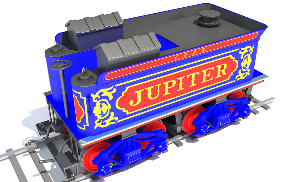 Tender del Tren Jupiter Modelo 3D - Descargar Vagones de tren activado ...