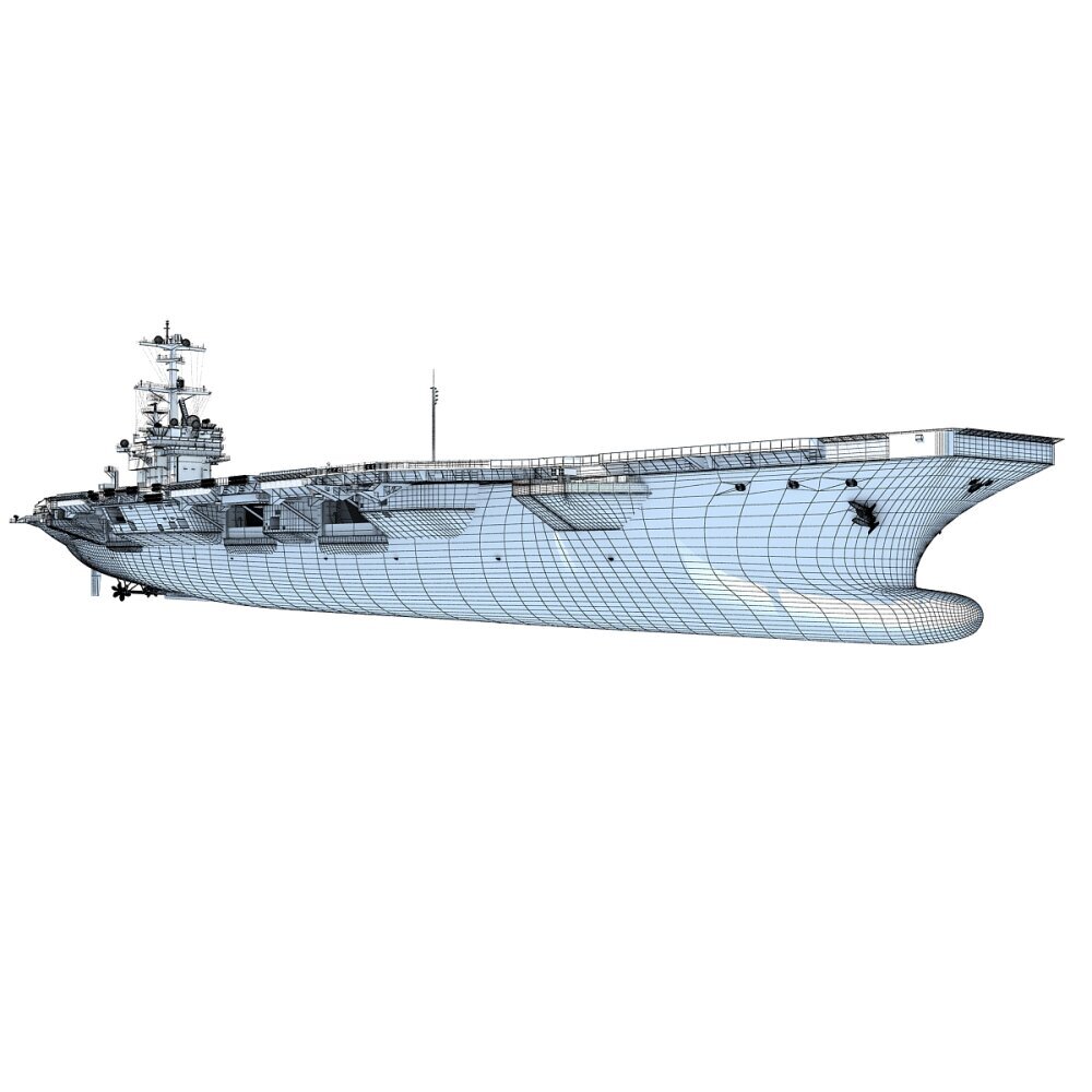 Cvn 77 Aircraft Carrier 3D model - Download Warship on 3DModels.org