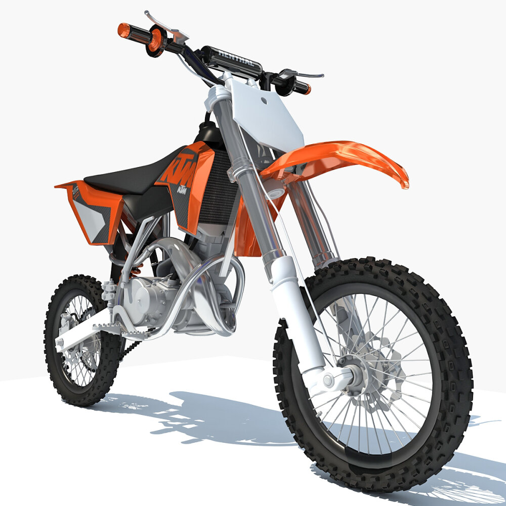 Ktm Motocross Racing Bike 3D model - Download Motorcycle on 3DModels.org