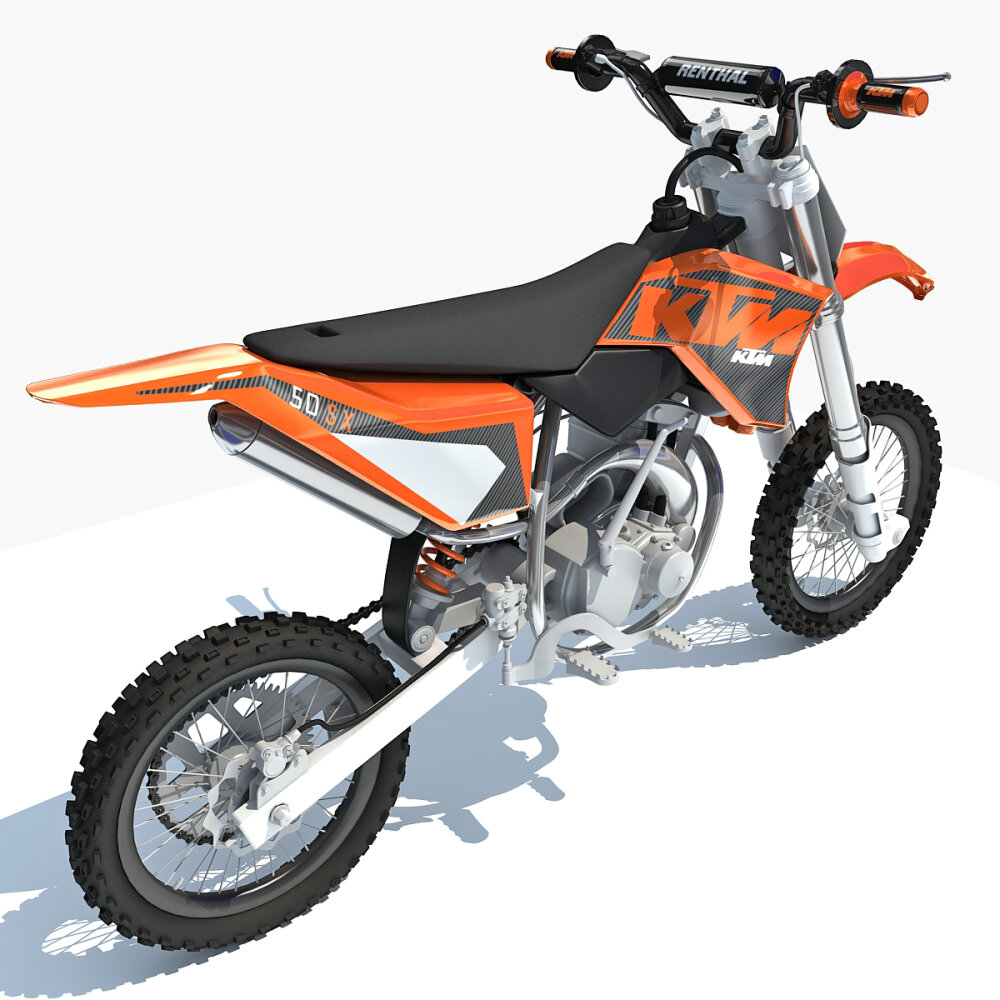 Ktm Motocross Racing Bike 3D model - Download Motorcycle on 3DModels.org