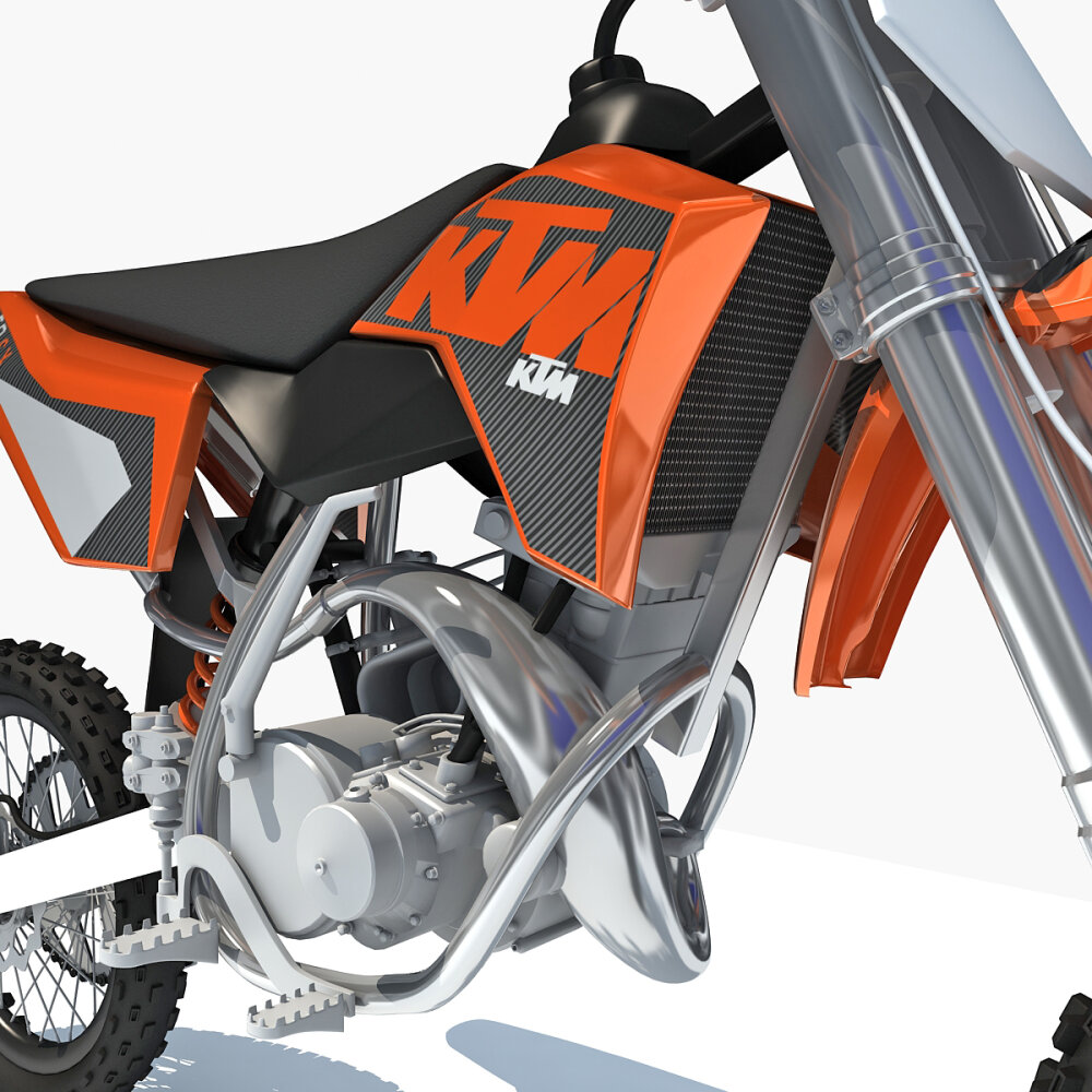 Ktm Motocross Racing Bike 3D model - Download Motorcycle on 3DModels.org