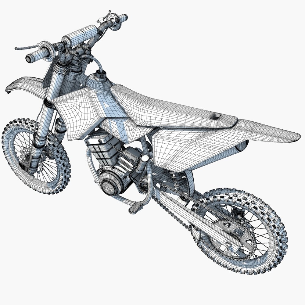 Ktm Motocross Racing Bike 3D model - Download Motorcycle on 3DModels.org