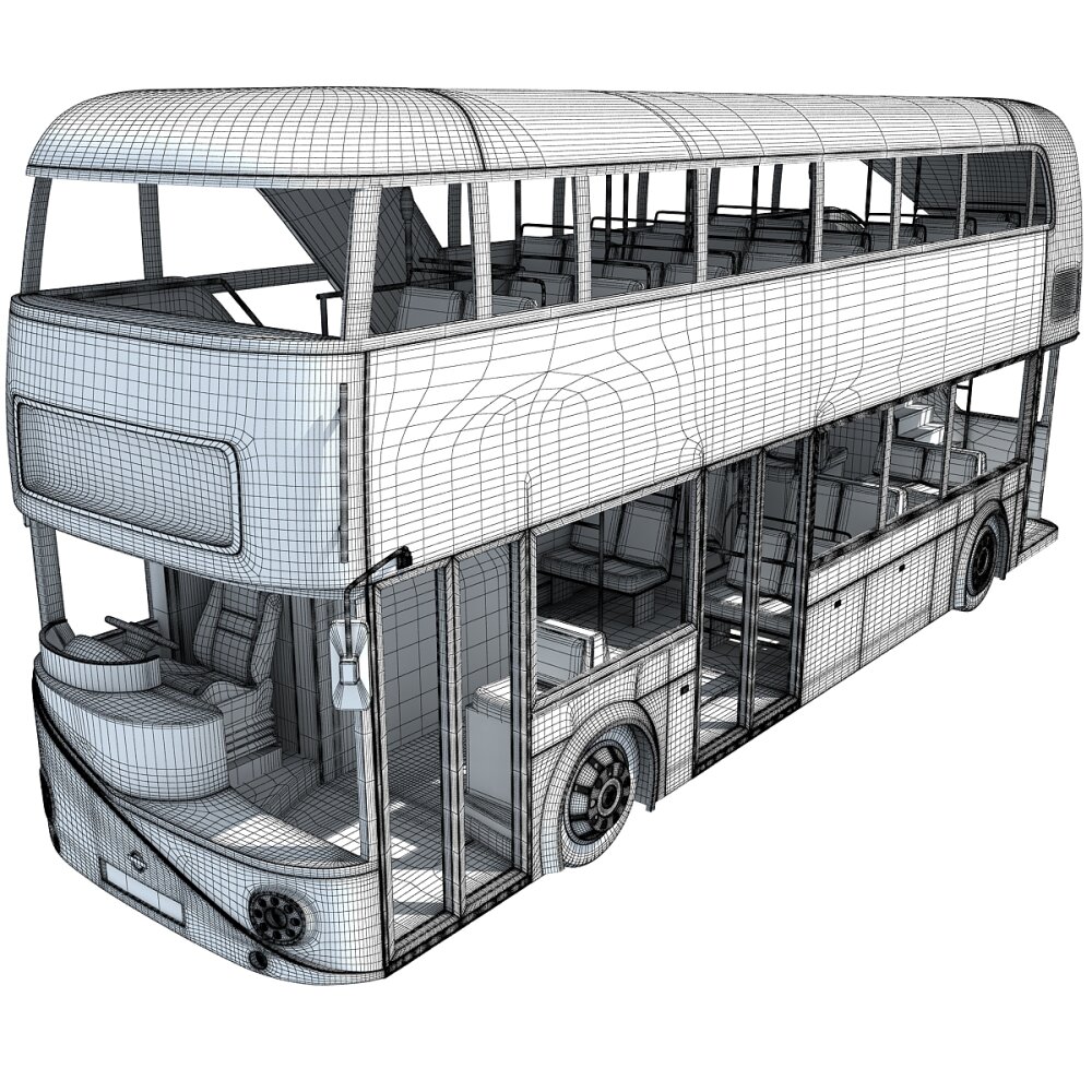 London Bus 3D model - Download Bus on 3DModels.org