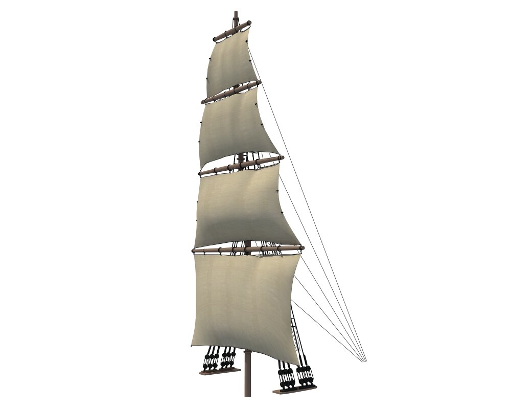 Sailing Ship Mast 3D model - Download Sailing ship on 3DModels.org