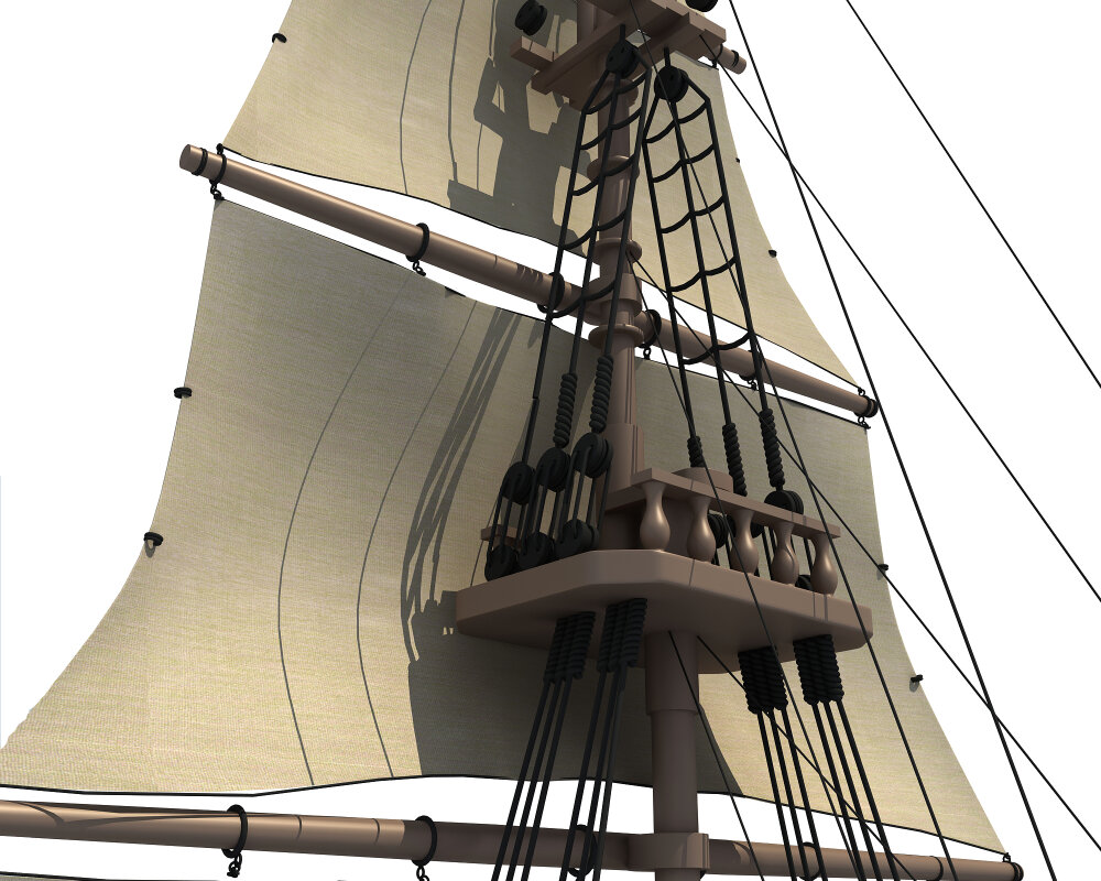 Sailing Ship Mast 3D model - Download Sailing ship on 3DModels.org
