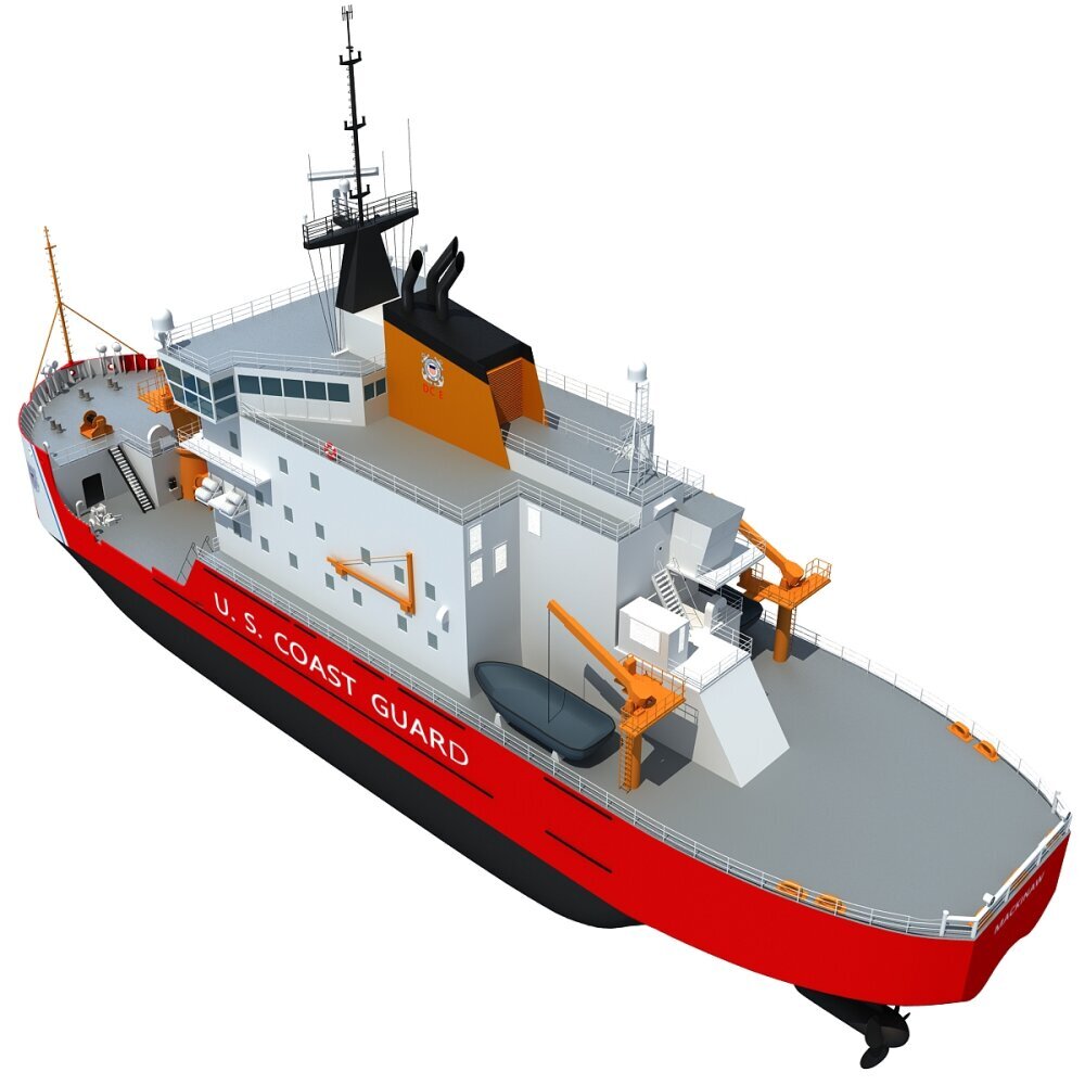 Us Coast Guard Icebreaker 3Dモデル - ダウンロード サービス船 on 3DModels.org