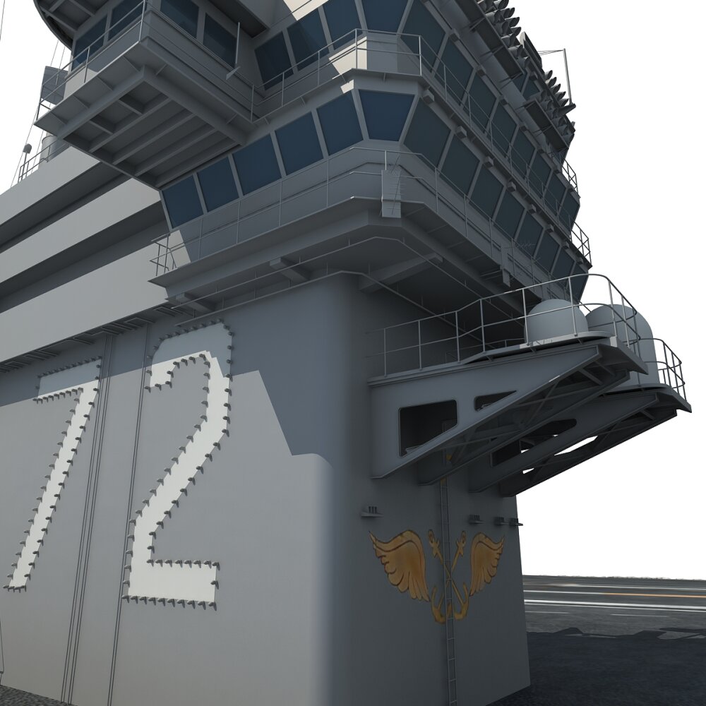 Uss Abraham Lincoln Aircraft Carrier Cvn 72 3D model - Download Warship ...