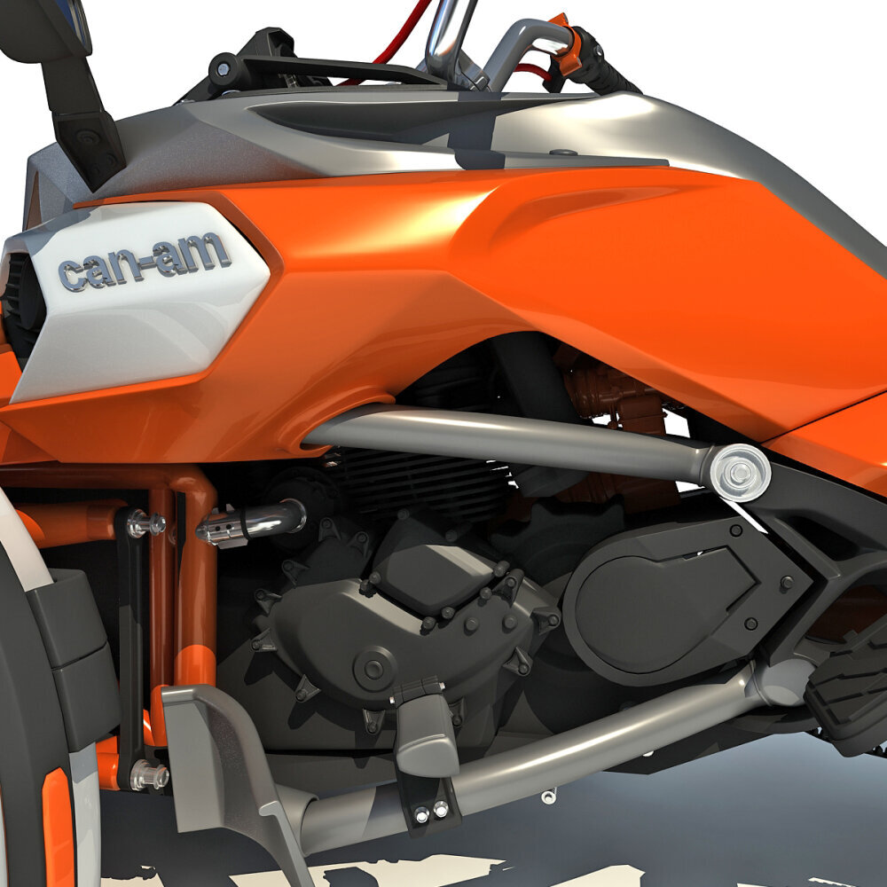 Can-am Spyder F3 3 Wheel Motorcycle 3D model - Download Motorcycle on ...