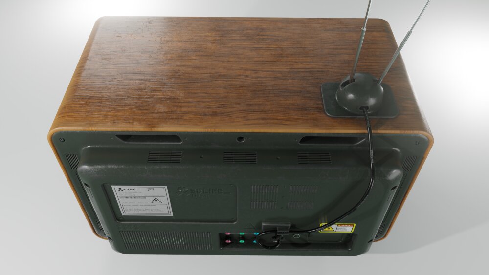 Old Retro Television 3D model - Download Television on 3DModels.org