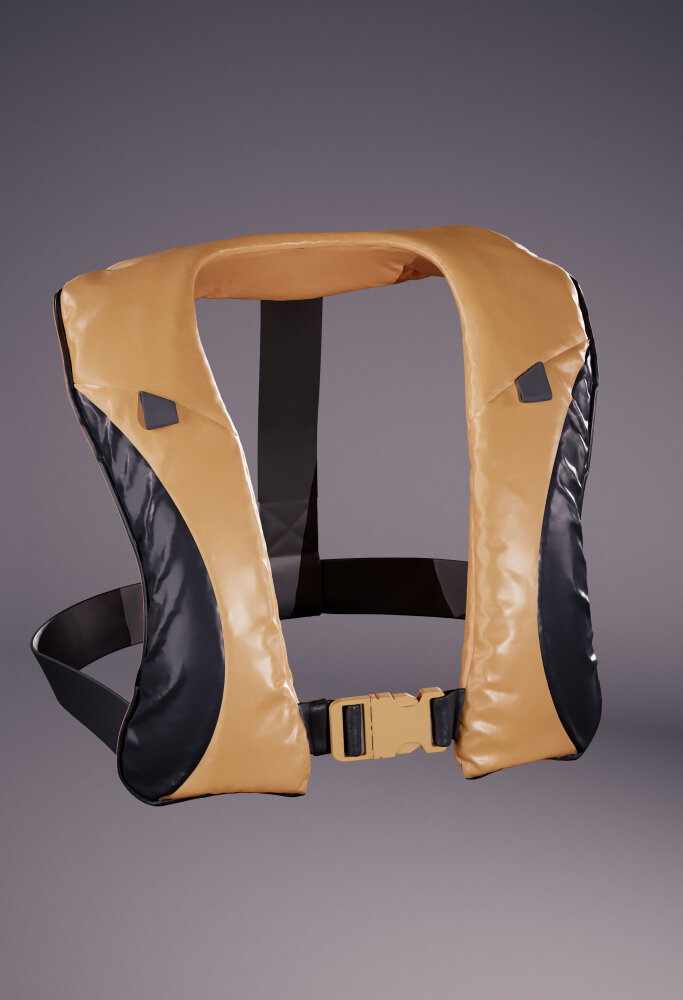 Safety Life Vest 3D model - Download Sportswear on 3DModels.org