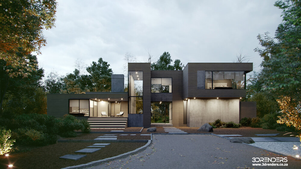 Corona – C4D Scene Files – Kettle Hole House 3D Model 3D model ...