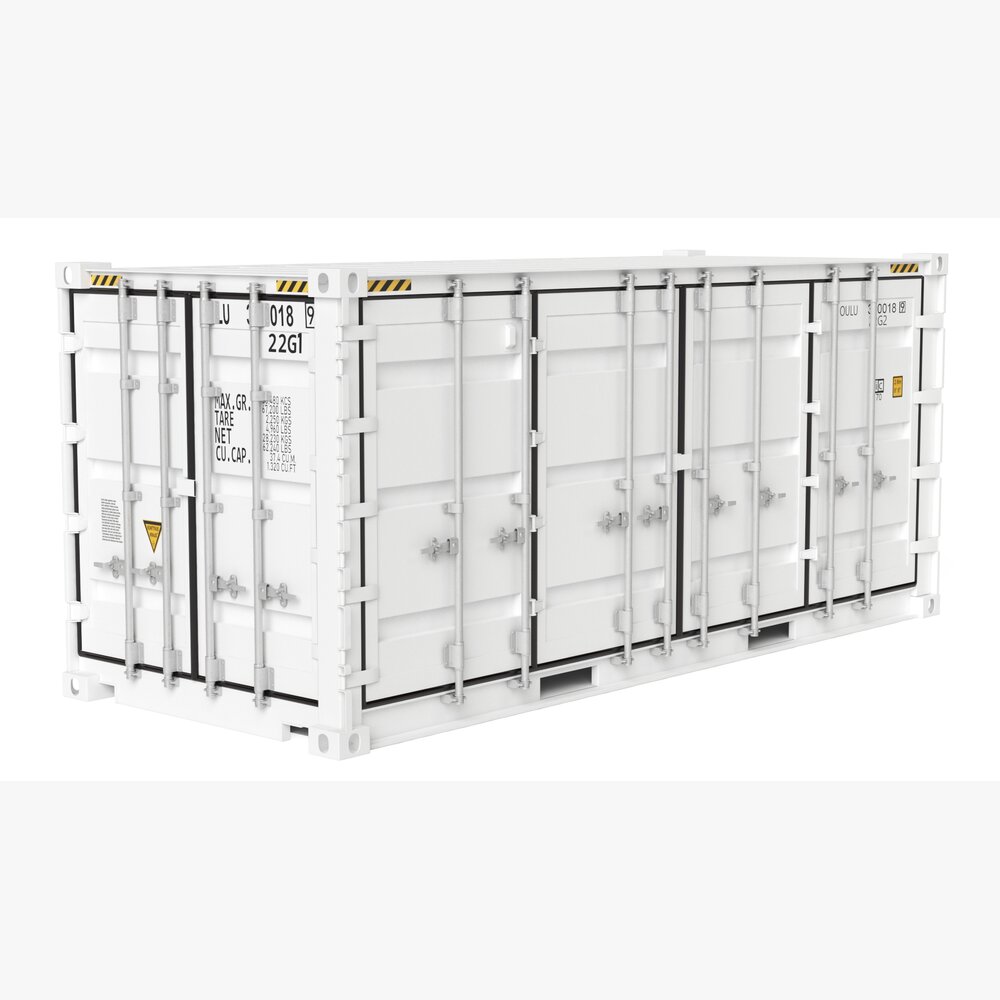 20 ft Military UN Cargo Container 3D model - Download Tools on 3DModels.org