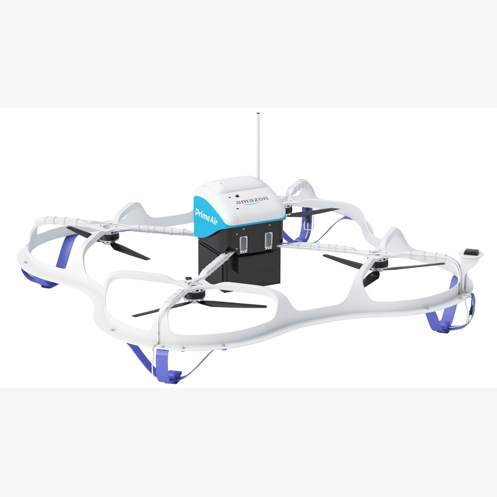 Amazon Prime Air Delivery Drone 3D model - Download Camera Drones on ...