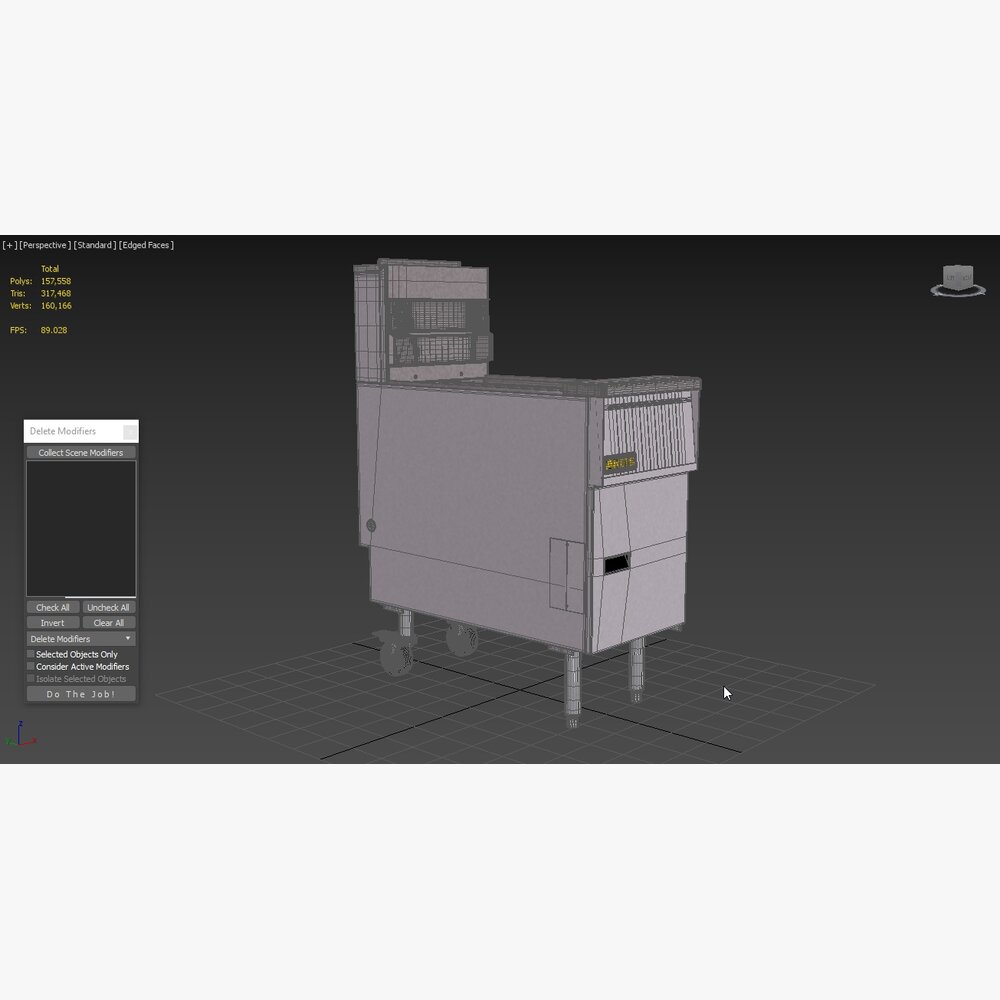 Anets Goldenfry Split Pot Fryer AGG14T 3D model - Download Appliances ...