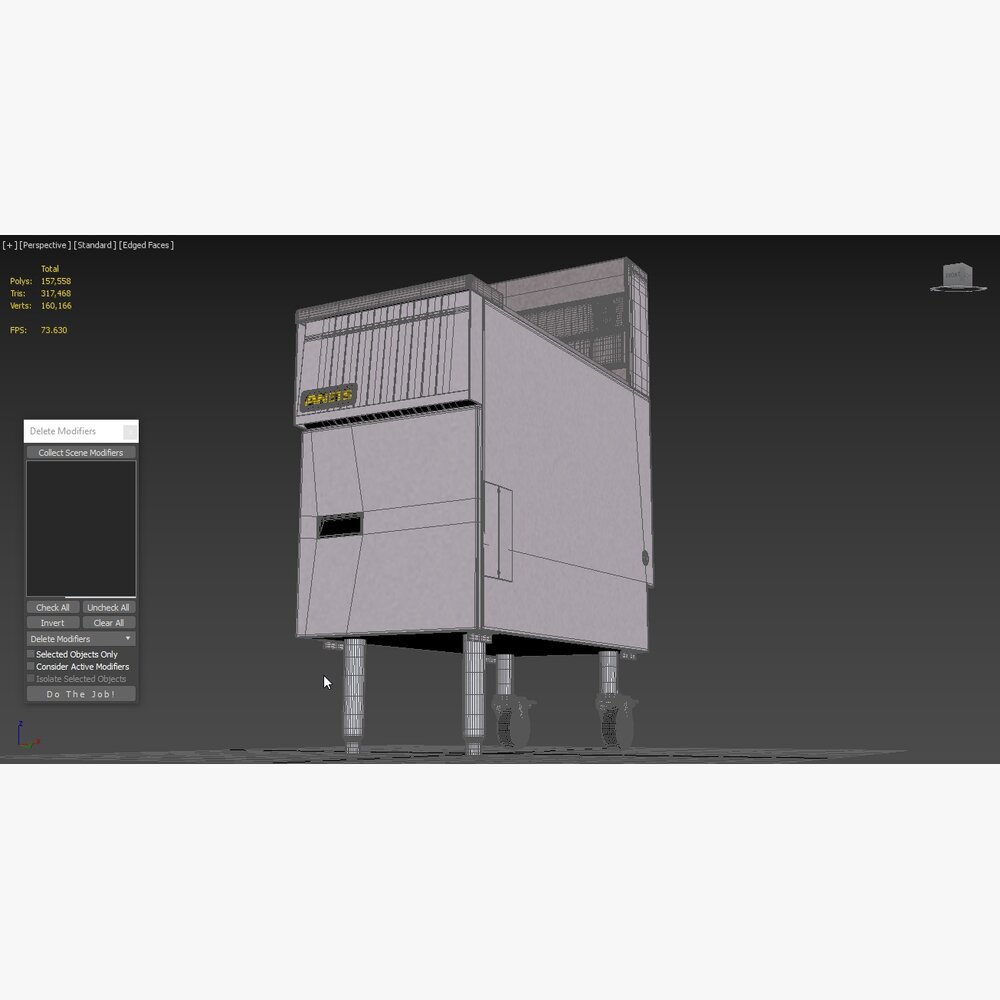 Anets Goldenfry Split Pot Fryer AGG14T 3D model - Download Appliances ...