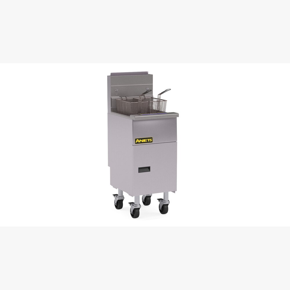 Anets Goldenfry Split Pot Fryer AGG14T-S 3D model - Download Appliances ...