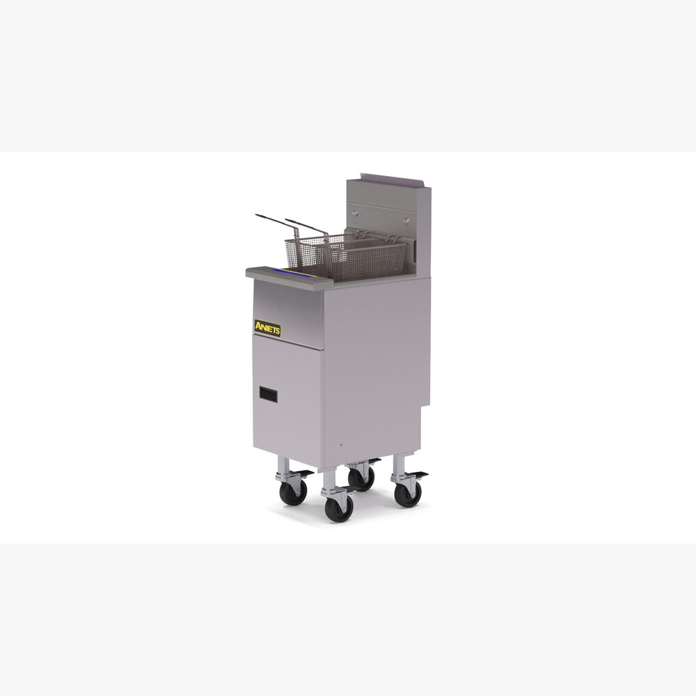 Anets Goldenfry Split Pot Fryer AGG14T-S 3D model - Download Appliances ...