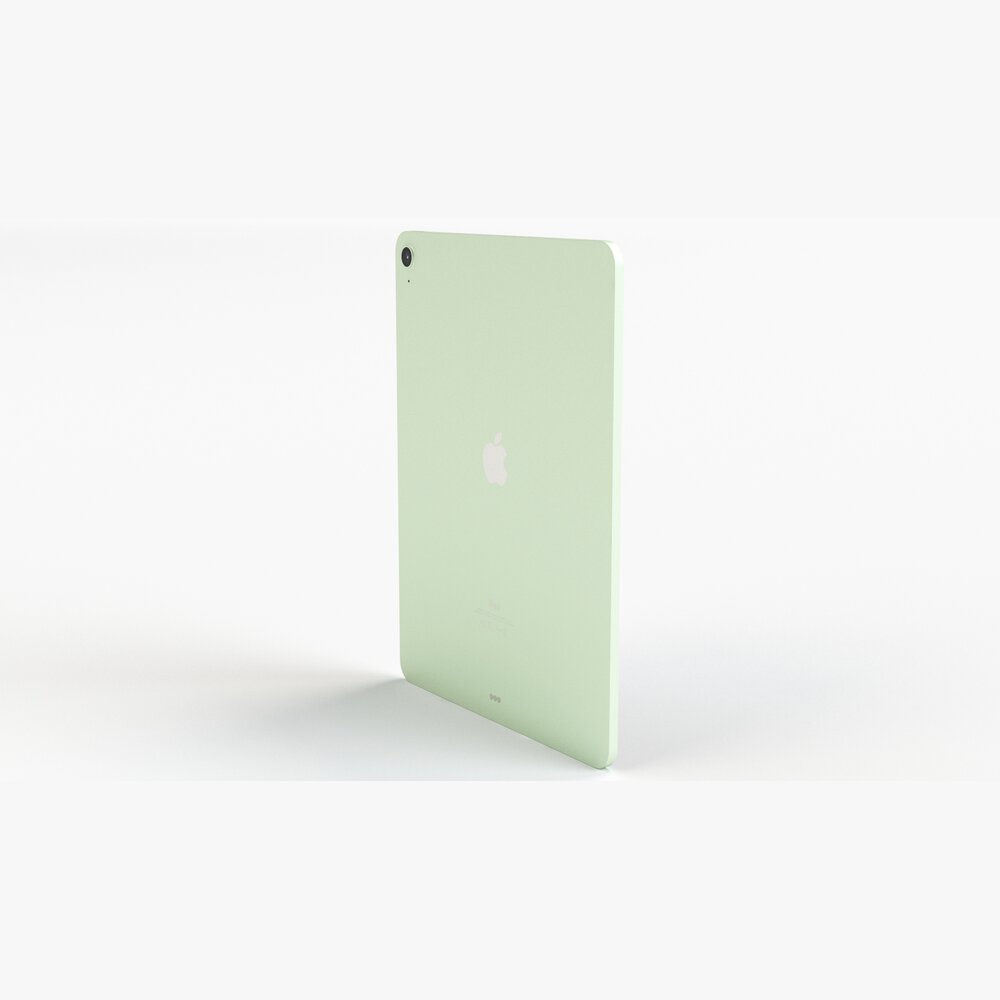 Apple iPad Air 4 Green Color 3D model - Download Tablet on 3DModels.org