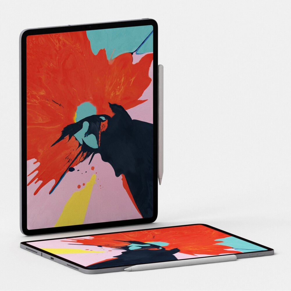 Apple iPad Pro 12-9 Inch 2018 3D model - Download Tablet on 3DModels.org