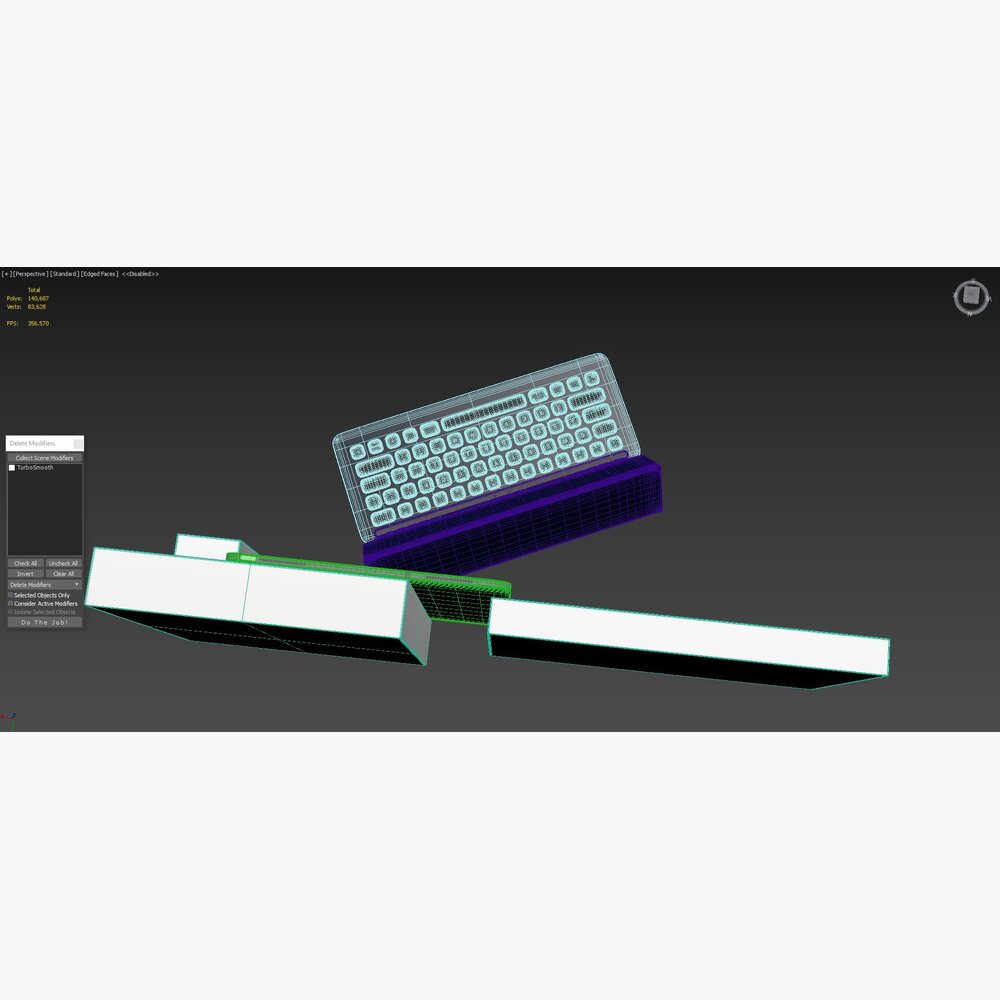 Apple iPad Pro 12-9 Inch Smart Keyboard Pencil Bundle With Box 3D model ...