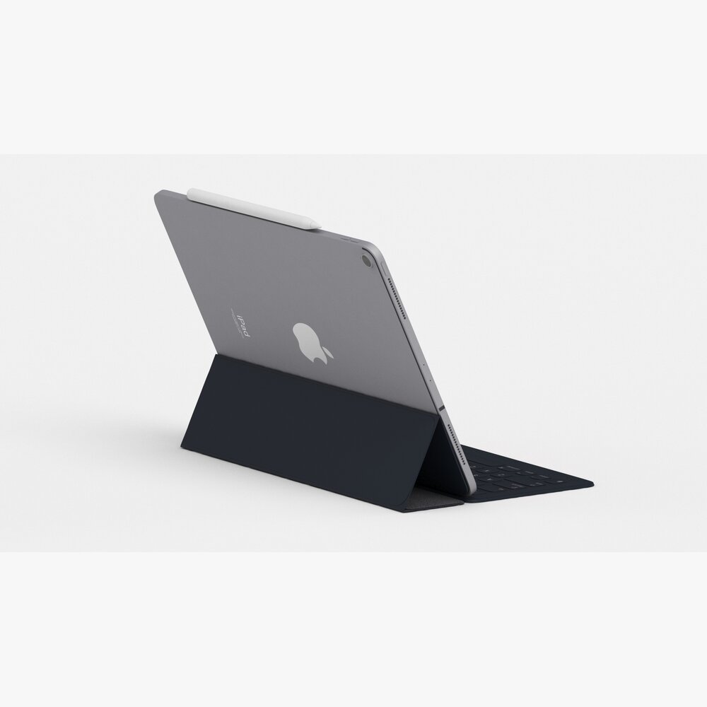 Apple iPad Pro 2019 12 Inch With Apple Pencil And Smart Keyboard 3D ...